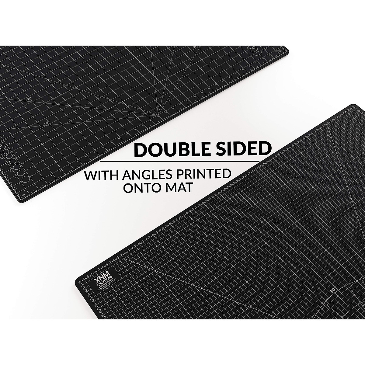 XNM Creations Premium Self Healing Cutting Mat - 24 Inches by 36 inches - A1, 3 Layer Quality PVC Construction - Dual Sided, Imperial and Metric Grid Lines - Perfect for Cutting, Sewing, and Crafts