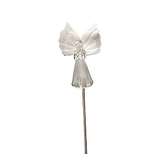 Starry Illuminate 1 PCS Solar Color Changing Style Garden Stake Light Pathway Stake Light (Fiber Wings Angel), Clear
