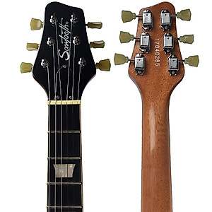 Sawtooth Heritage 60 Series Flame Maple Top Electric Guitar, Cali Blue Flame