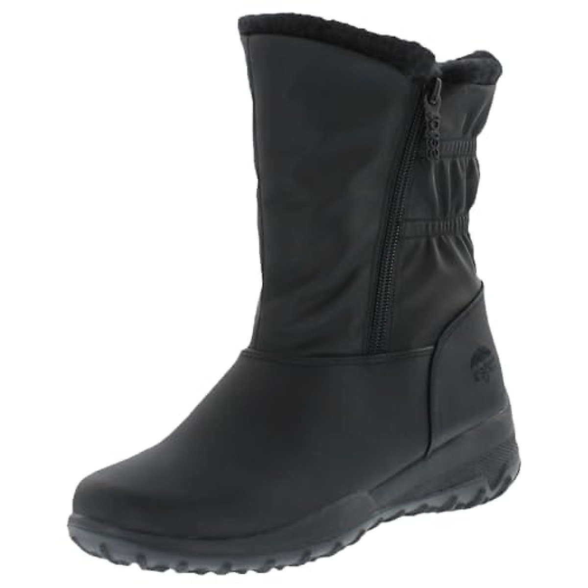 totes Women's Rikki Snow Boot, Black, 10 Wide