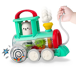 nicknack Baby Pull Toy 6 to 12 Months Toddler Pull Along Toy Train for Boys Birthday Gift Toys