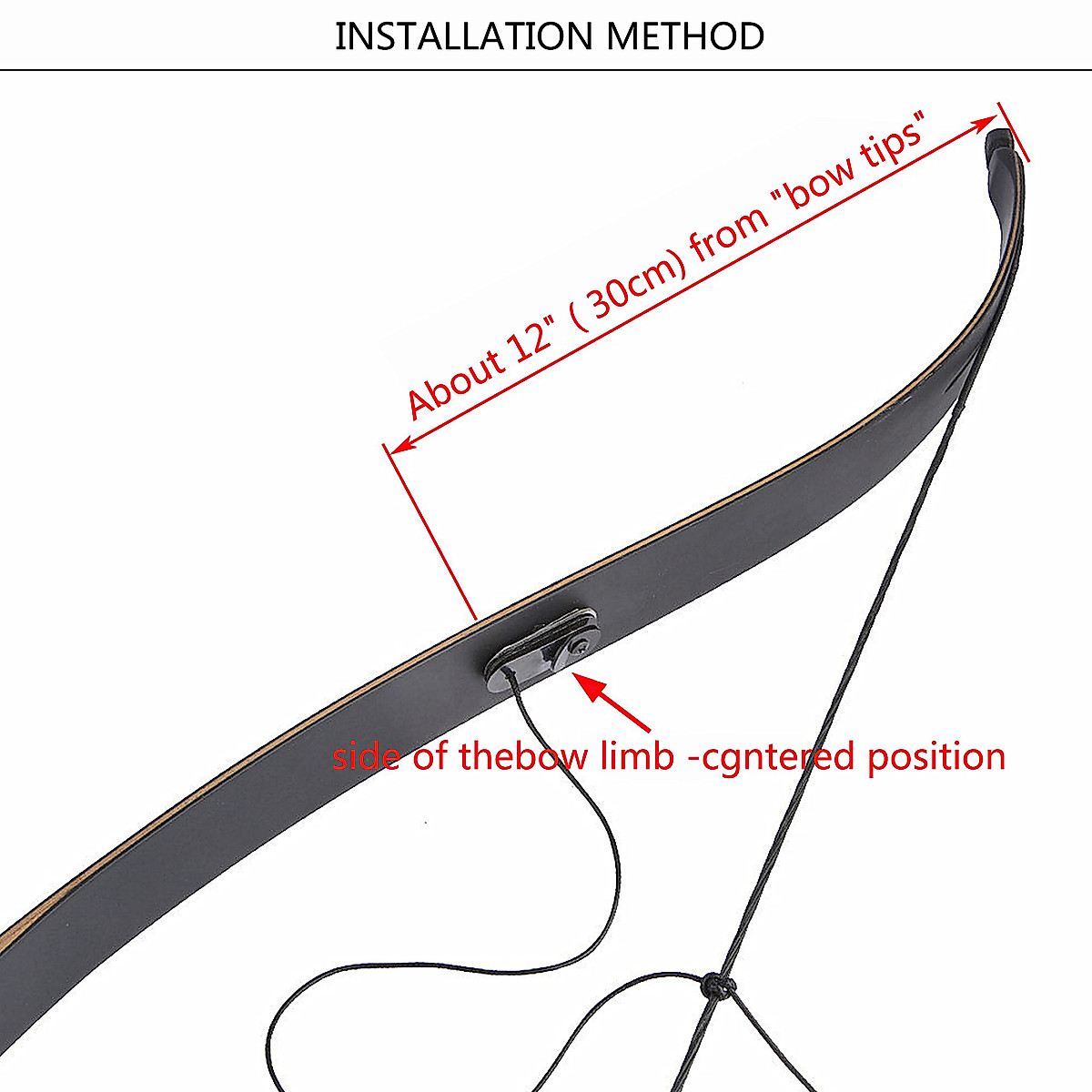 AMEYXGS Archery Clicker Recurve Bow Archery Trainer Equipment Archery Clicker Plate Self-Adhesive Mounted on Bow Limbs for Recurve Bow (BLACK 2)