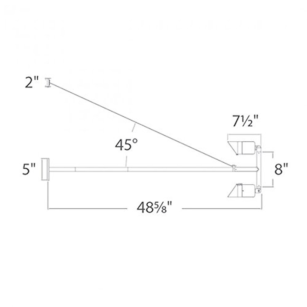 WAC Lighting, Endurance 30W LED Double Signage Light 3000K in Bronze