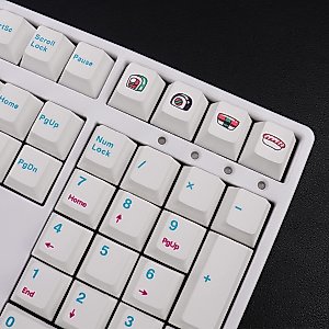 PBT Japanese Keycaps 135 Keys Dye Sublimation Cherry Profile with Key Puller Suitable for 104/87/61 60% MX Cherry Gateron Gaming Keyboard（Sushi Keycaps）
