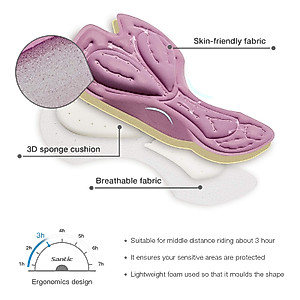 Santic Women's Cycling Jersey Short Sleeve Biking Shirt Full Zip Tops with 3 Pockets Breathable Quick Dry