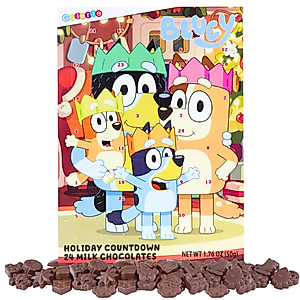 Galerie Bluey Advent Calendar, Countdown To Christmas 2023, 24 Days with Chocolate, 1.76 Ounces