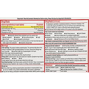 Sudafed PE Head Congestion + Flu Severe Decongestant Tablets for Adults, 24 ct