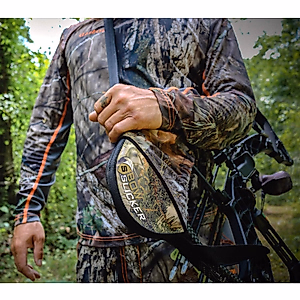 Slicker Weatherproof Bow Sling for Archery, Soft and Compact Bow Case for Hunting Gear Accessories, Cam and String Protector - Dark Earth Tan (G54)