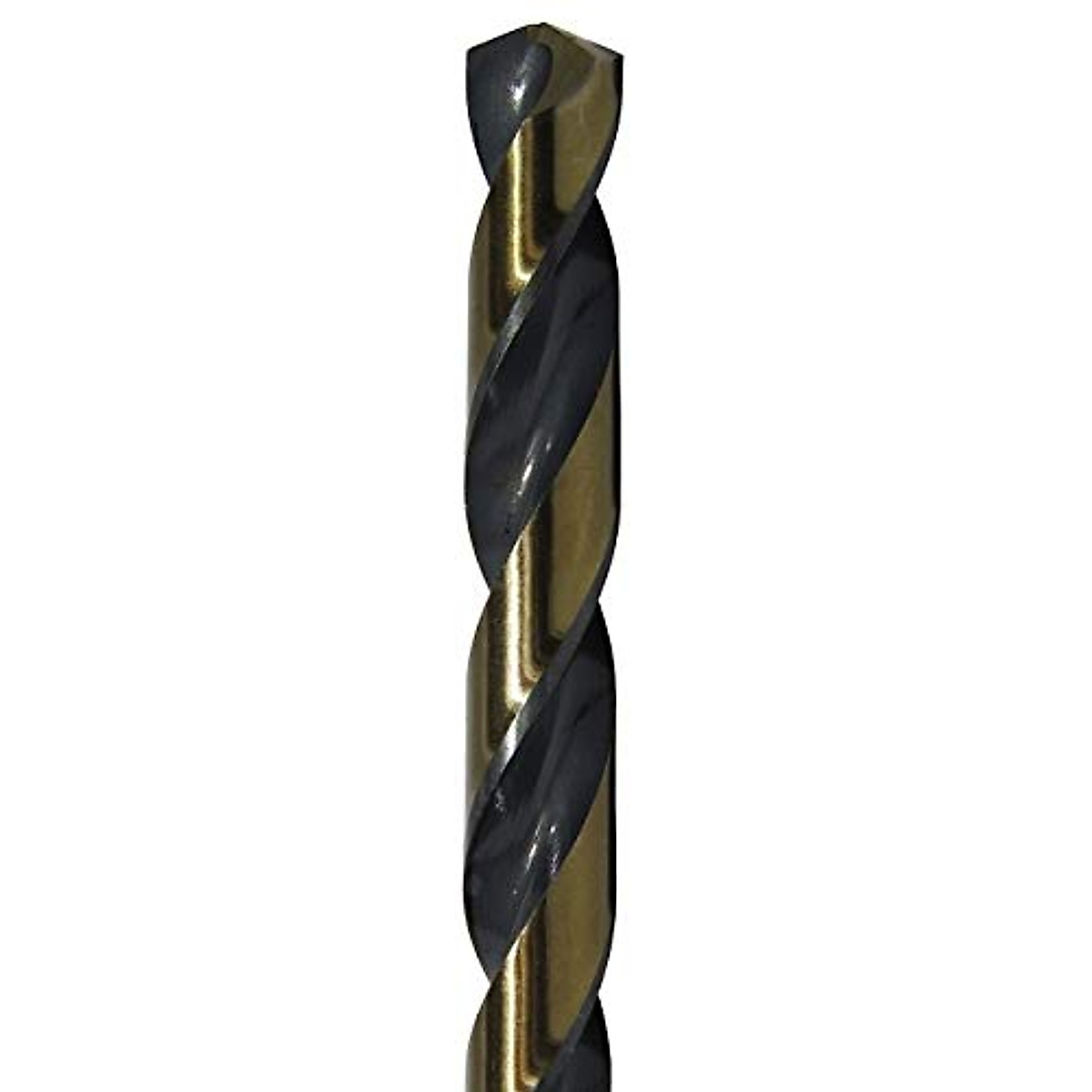 Drill America - KFD30P12 #30 High Speed Steel Black & Gold KFD Split Point Drill Bit (Pack of 12), KFD Series