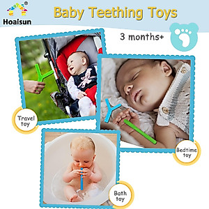 Chewy Toys for Autistic Kids, 2 Pack Chew Tubes Sticks Oral Motor Tools for Humans, Silicone Baby Teething Toys for Babies with Autism, ADHD, SPD, Biting, Nursing, Fidget or Special Needs