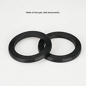 LUAATT Thermos Replacement Seal Ring,2 Pack Black Silicone Sealing Ring For Stanley Classic Stainless Steel Vacuum Bottle Stopper (1.1 QT/1.5QT/2 QT)