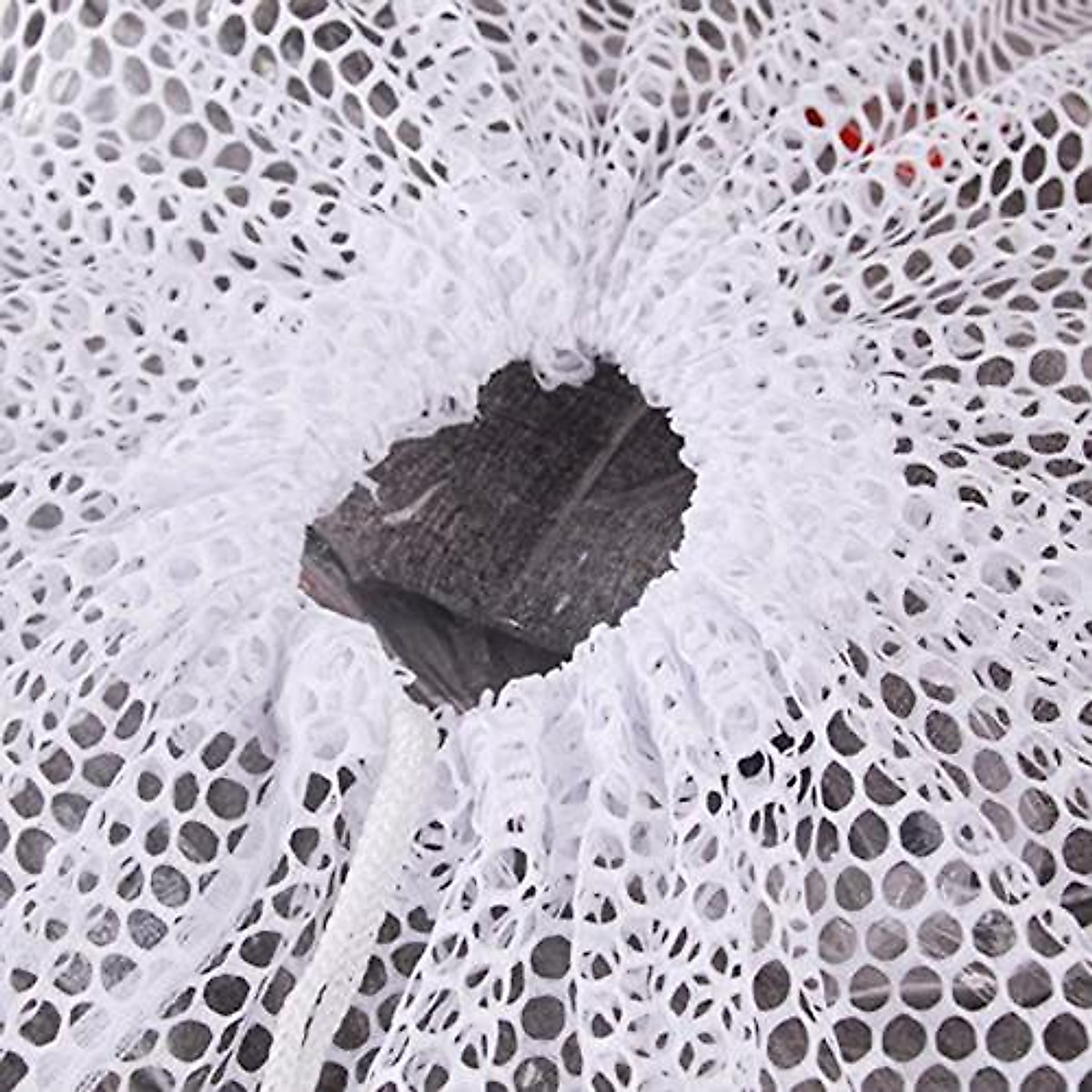 Edtoy White Drawstring Washing Bag for Washing Machine Mesh Net Laundry Bags M