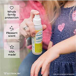 Wondercide - Mosquito, Tick, Fly, and Insect Repellent with Natural Essential Oils - DEET-Free Plant-Based Bug Spray and Killer - Safe for Kids, Babies, and Family - Lemongrass 2-Pack of 4 oz Bottle