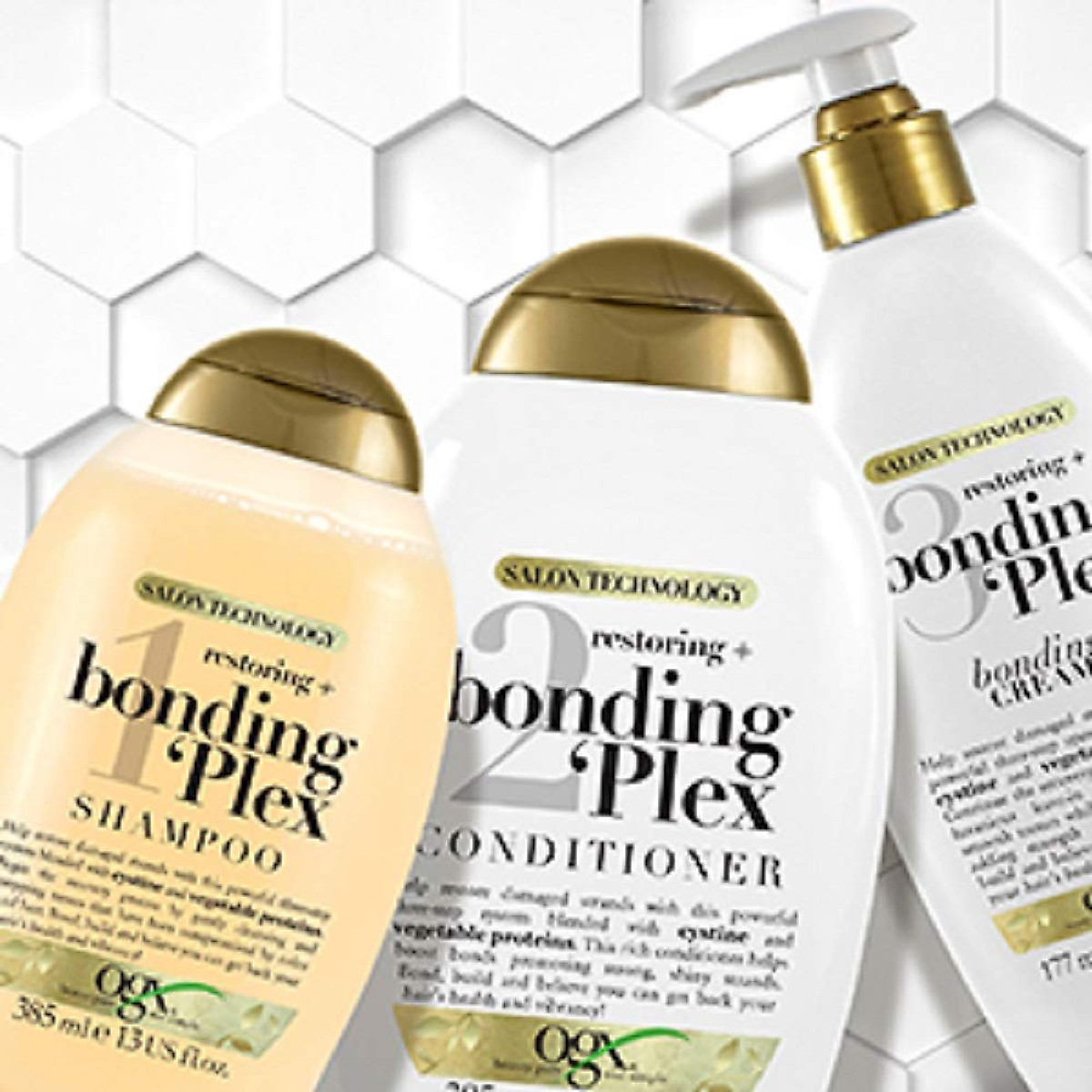 OGX Restoring + Bonding Plex Salon Technology Conditioner, 13 Ounce