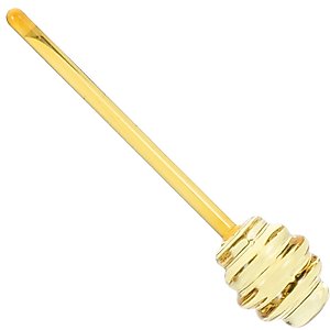 Kichvoe Honey Dipper Glass Honey Stick Honey Spoon Dipper Stick Honey Jam Syrup Stirring Wand Honey Server Spoon for Honey Pot Jar Containers Honey Dispenser