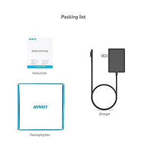 Surface Go Charger, AYNEFF 24W 15V 1.6A Surface Charger Wall Power Supply Compatible with Microsoft Surface Go Surface Pro 6/ Pro 5/ Pro 4/ Pro 3, Surface Laptop, Power Cable 5.9ft Folding Compact