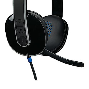 Logitech High-performance USB Headset H540 for Windows and Mac, Skype Certified, Black, 2.3