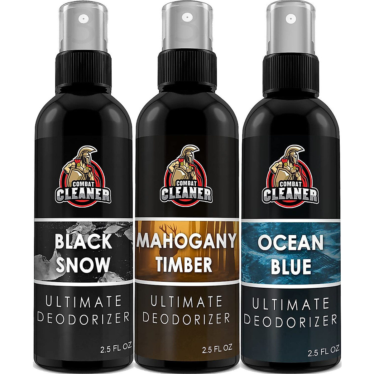 Shoe Deodorizer Spray | Disinfectant Foot Odor Eliminator, Air Freshener for Sneakers, Gym Bags, and Lockers | Men by Combat Cleaner