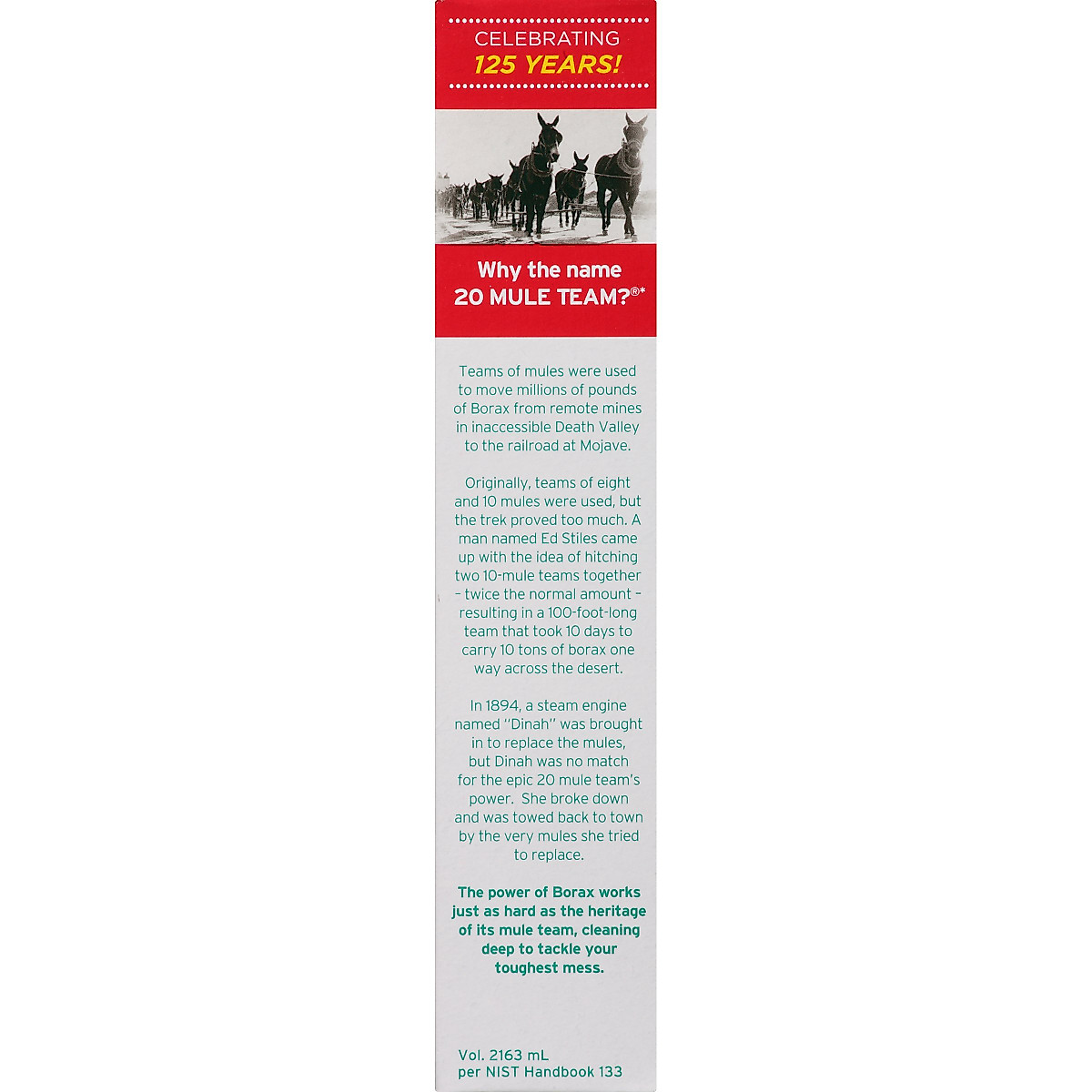 20 Mule Team All Natural Borax Detergent Booster & Multi-Purpose Household Cleaner, 65 Ounce, 4 Count