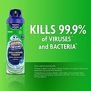 Scrubbing Bubbles Mega Shower Foamer Aerosol, Rainshower, 20 oz