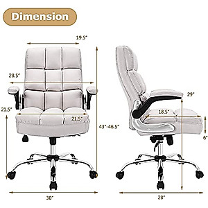 Giantex Home Office Chair, Beige
