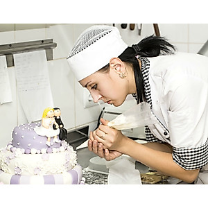 ilauke Piping Bags 15 inch 200PCS Pastry Bags Disposable Extra Thick Icing Bags for Frosting Cookie/Cake Decorating Supplies Cupcakes Baking Decoration [32 x 20 cm]