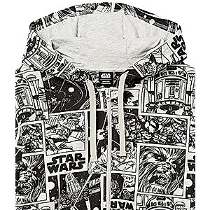 Amazon Essentials Disney | Marvel | Star Wars Men's Fleece Full-Zip Hoodie Sweatshirts (Available in Big & Tall), Star Wars Comic, Large