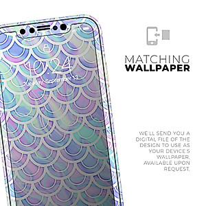Design Skinz Iridescent Dahlia v9 - DesignSkinz Protective Vinyl Decal Wrap Skin Cover Compatible with The Apple iPhone 12 Pro (Full-Body, Screen Trim & Back Glass Skin)