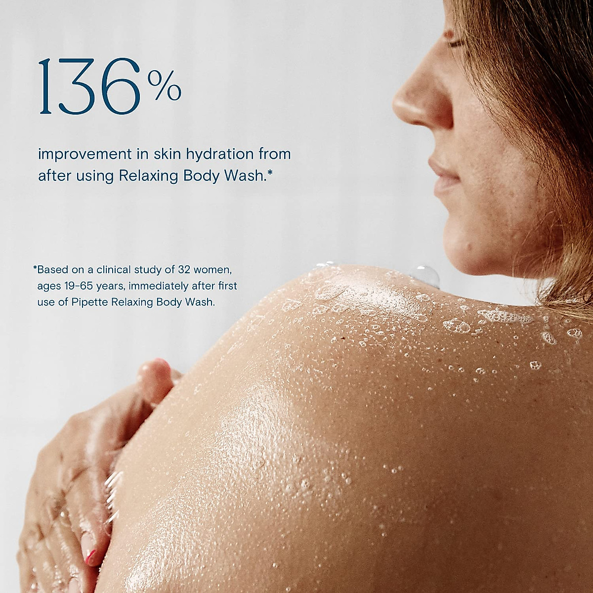 Pipette Relaxing Body Wash - Plant-derived Moisturizing Squalane, Aromatherapeutic Citrus & Geranium, Ideal Pregnant Mom Gifts or Pregnancy Gift, 8 fl oz