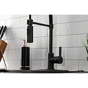 Kingston Brass LS8776CTL Continental Pre-Rinse Kitchen Faucet, 8" in Spout Reach, Naples Bronze