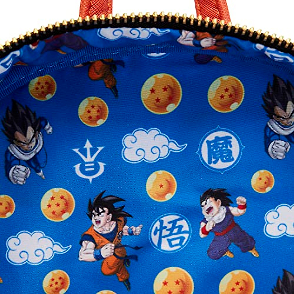 Loungefly Dragon Balls Z Triple Pocket Backpack