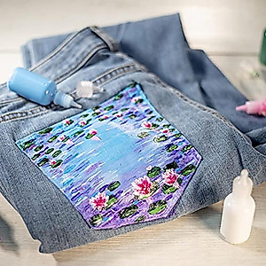 DIY Fabric Paints, Set of 12 Colors, (1oz bottles) Ultra Bright 3D Fabric Paint, Non-Toxic Water-Based and Permanent - Great Craft, Gift, Project - Decorate on Any Surface!