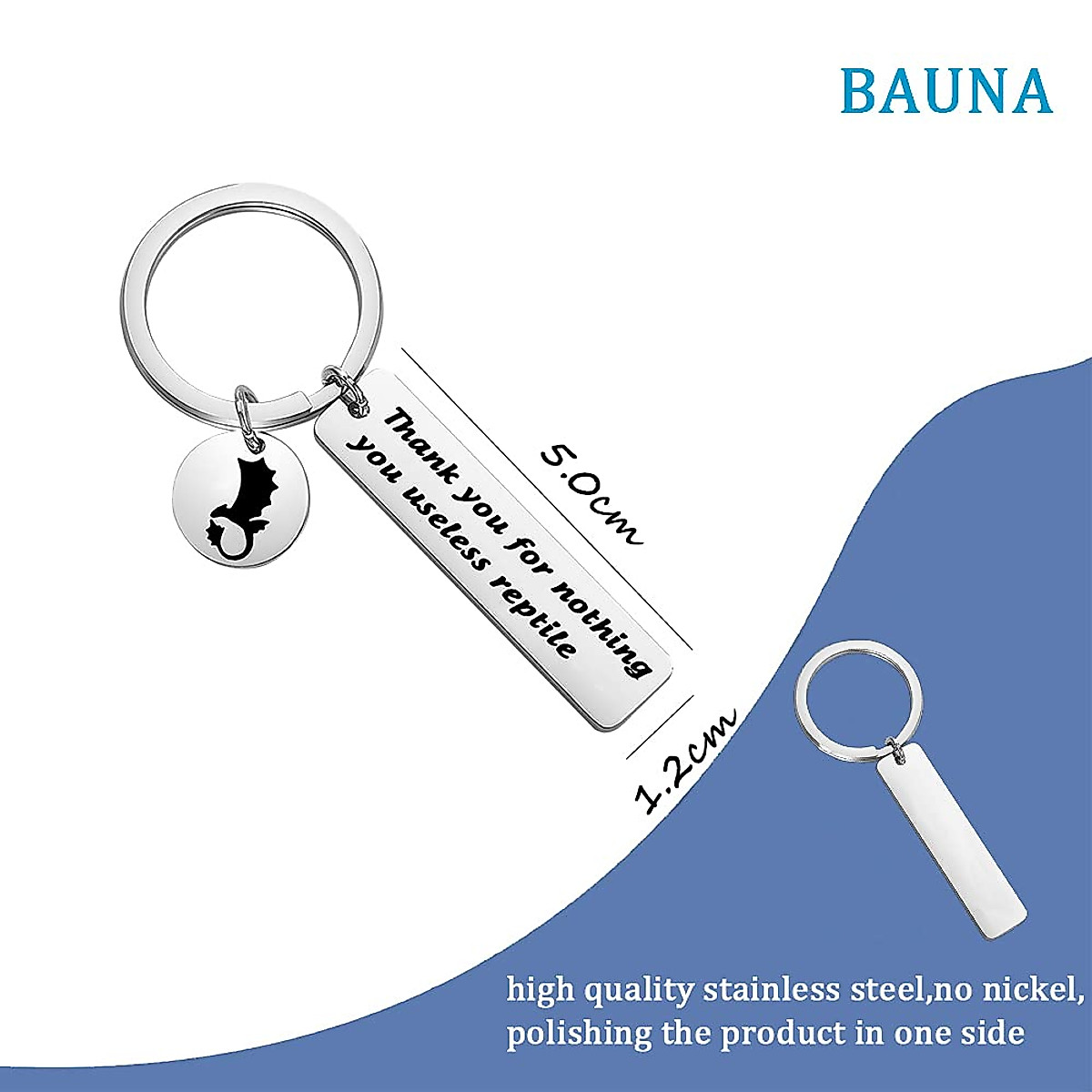 BAUNA Dragon Movie Inspire Keychain Anime Jewelry With Dragon Charm (Dragon Movie Keychain)