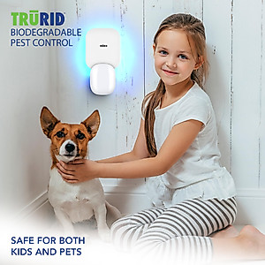 Fly Trap Indoor and Fruit Fly Traps for Indoors with UV Light Reusable Bug Killer for House Flies, Gnats, Moths & Flying Insects 1 Device & 3 Glue Cards