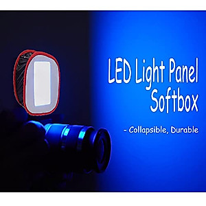 Collapsible Softbox LED Light Panel Softbox Led Panel Soft Box Light Diffuser Panel Sofbox Fotografia,16X16 in Portable Light Diffuser Square Softbox,Foldable Diffuser Mini Softbox for Studio Softbox