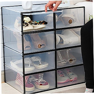 JOINPAYA Sanitary Napkin Storage Bag 4pcs Box Organizer for Shoes Shoe Holder Shoes Organizer Storage Containers Shoes Case Drawer Daily Necessities Clamshell Shoe Rack