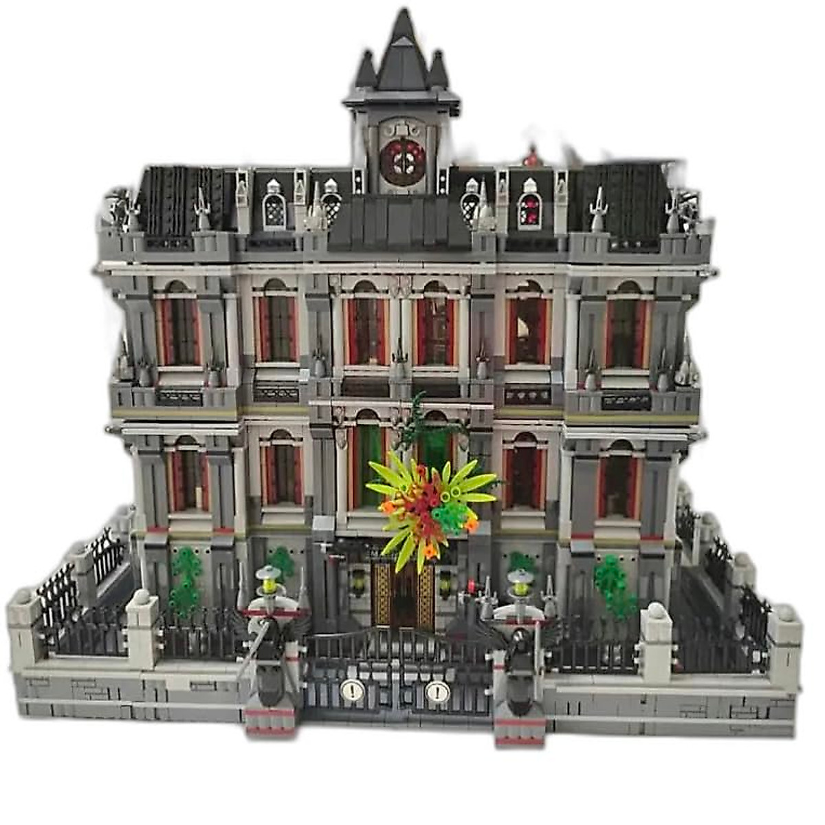 General Jim's 3-Level 7,357 Piece Lunatic Asylum Hospital Mad House – a City Modular Architecture Building Block Set | Comparible with Major Brick Building Brands