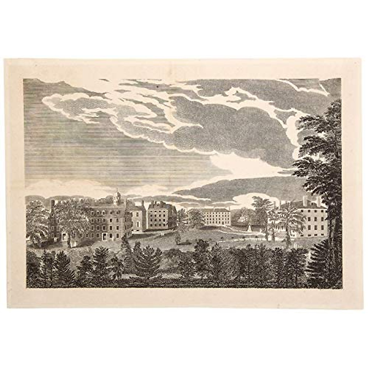 [South View of the Several Halls of Harvard College]