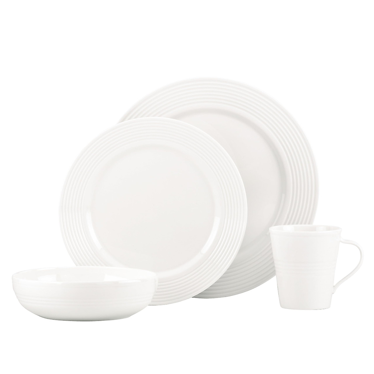 Lenox Tin Can Alley Seven 4Pc Place Setting, 4.70 LB, White
