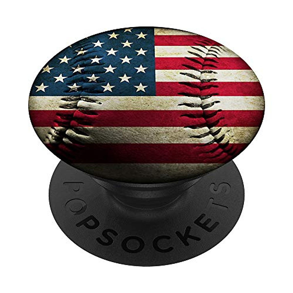 Pop Socket American Flag Baseball Design USA PopSockets PopGrip: Swappable Grip for Phones & Tablets