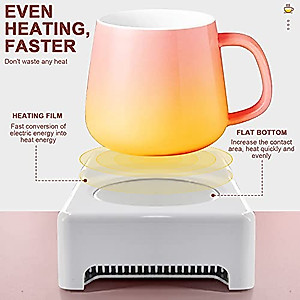KADIP Dual Use USB Keep Cooler Warmer Cup Coffee Tea Beverage Cans Cooler & Warmer Heater Chilling Coasters