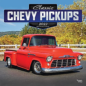 Classic Chevy Pickups OFFICIAL | 2023 12 x 24 Inch Monthly Square Wall Calendar | Foil Stamped Cover | BrownTrout | Chevrolet Motor Truck