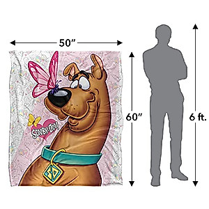 Scooby-Doo Butterfly Officially Licensed Silky Touch Super Soft Throw Blanket 50" x 60"