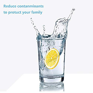 Lafiucy 5 Micron 10"x2.5" Coconut Shell Activated Carbon Water Filter, CTO,4 Pack,Compatible with Home Under-Sink & Countertop Filtration System