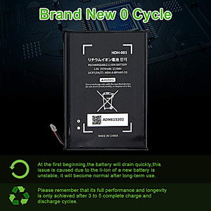 WUHAO HDH-003 Battery for Nintendo Switch Lite Battery Replacement [2025 Upgraded] Lite HDH-001 Replacement Battery with Adhesive Tape Tool Repair Kit