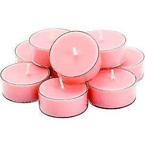 DEYBBY Natural Scented Soy Wax Tealight Candles Bulk, Romantic Rose Aromatherapy Luxury Tea Candle Set of 12-4 Hour Burn Time|Great for Valentine's Day, Birthday