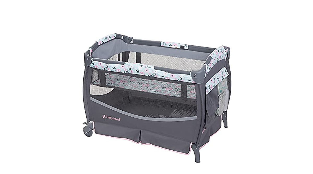 Baby Trend Deluxe II Nursery Center in Primrose | All-in-One Baby Solution