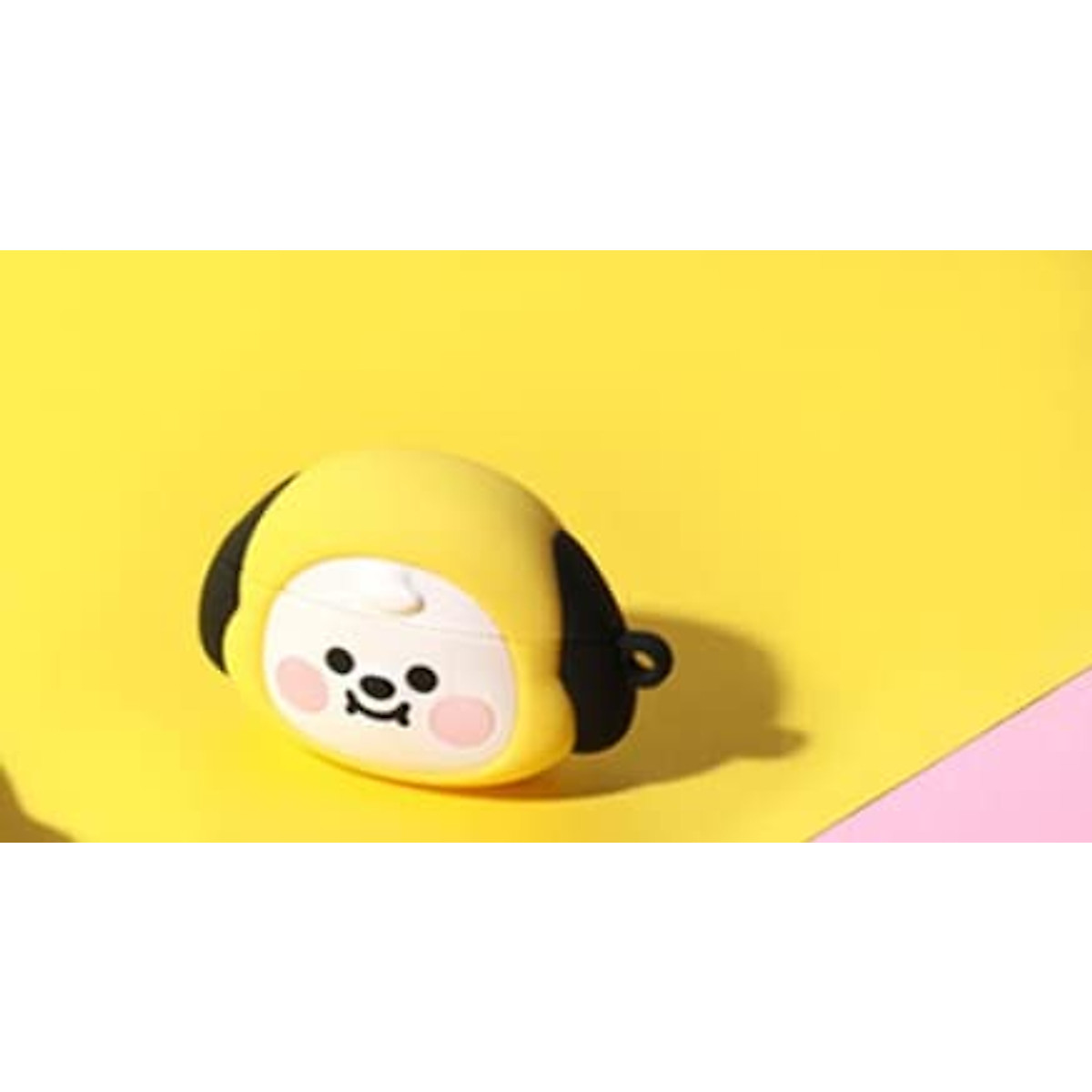 Bangtan Boys_Jimin-Chimmy Official Merchandise_ [PRO] One Chimmy Baby Character Cute Silicone Case Compatible with Airpods Pro + One Chimmy Sticker+Photo Cards Included_Proof Yet to Come Butter