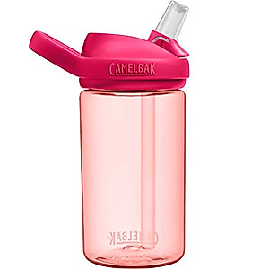 CamelBak Eddy+ Kids BPA-Free Water Bottle with Straw, 14oz, Grapefruit (2282601040)