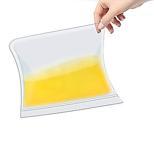 1/2 Gallon Freezer Bags Reusable Food Storage Bags for Vegetable, Liquid, Snack, Meat, Sandwich, 10.2x7.87 Inch, 10 Pack